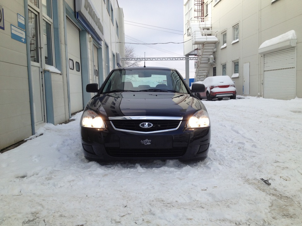 …snow… — Lada Приора седан, 1,6 л, 2012 года | просто так | DRIVE2