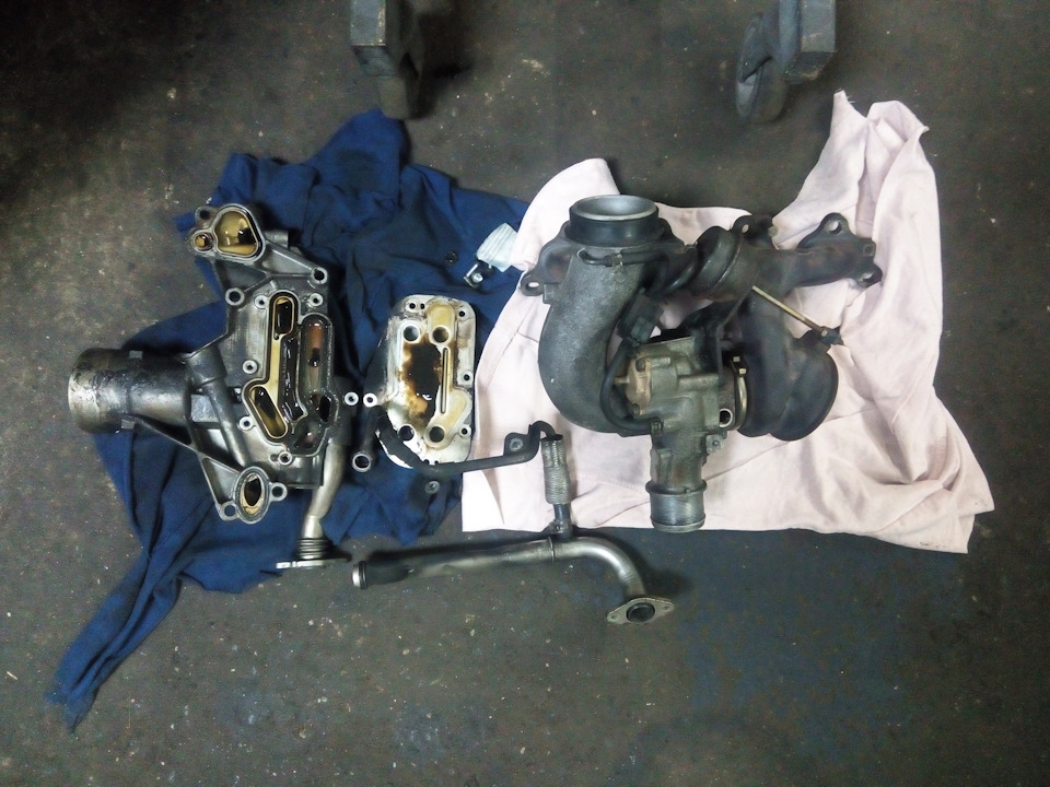 Замена прокладок маслоохладителя (теплообменника) A16LET (2020-03-15 ...