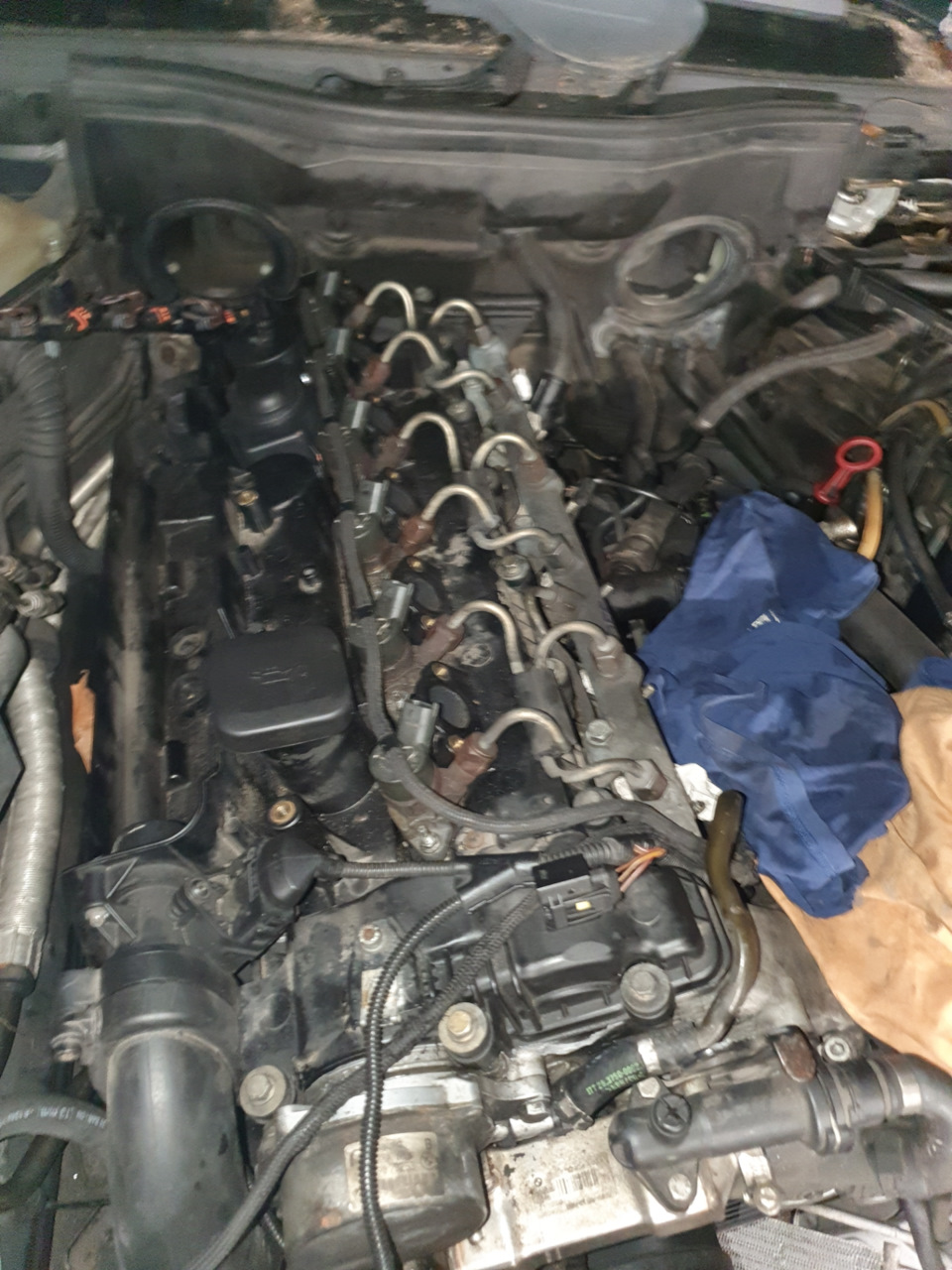 Замена прокладки клапанной крышки M57 — BMW 5 series Touring (E39), 2,5 ...