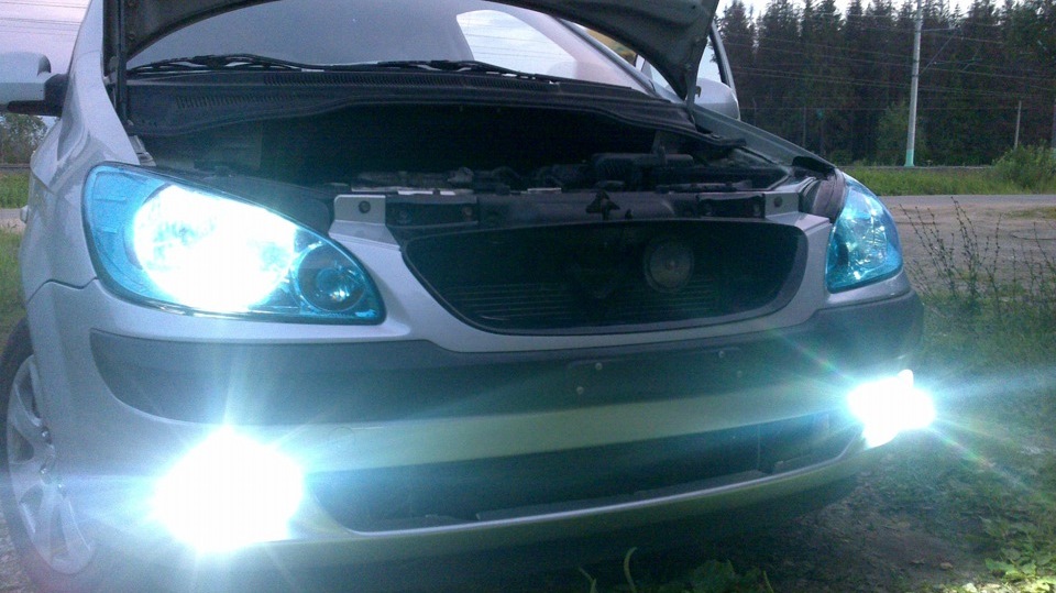 Hyundai Getz 1.4 бензиновый 2005 | "Led Design" на DRIVE2