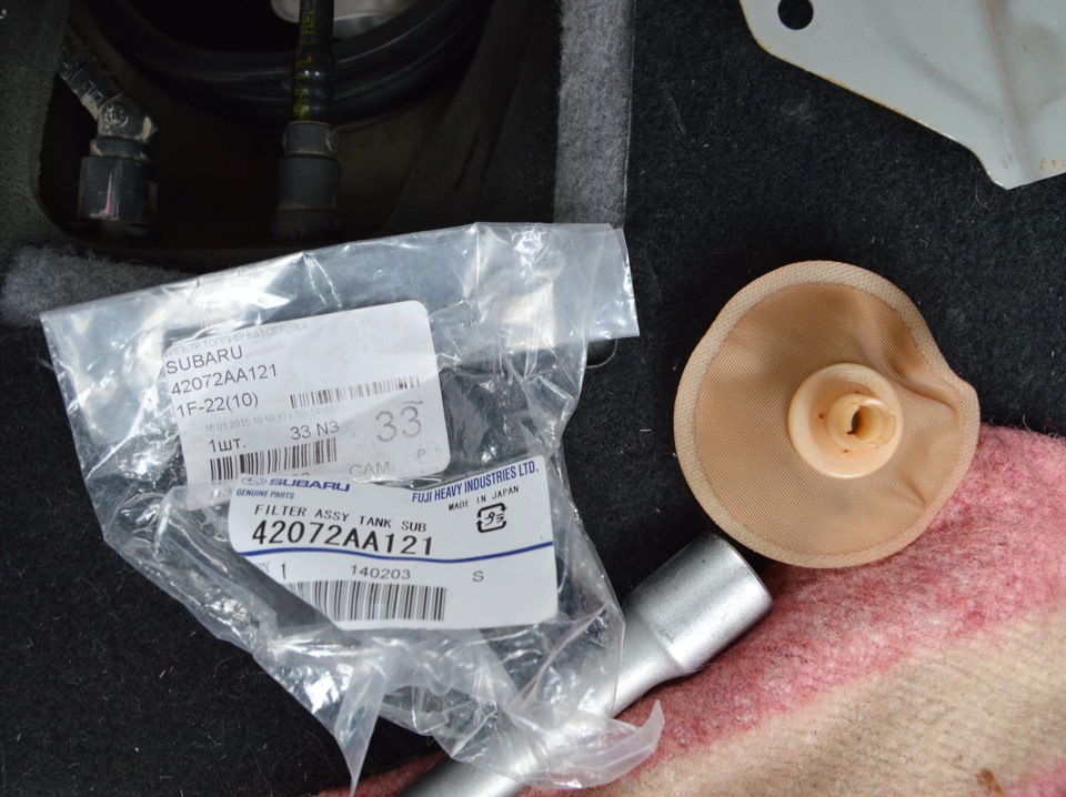 Замена фильтров в баке. 2 ЧАСТЬ — Subaru Exiga (YA), 2 л., 2008 года ...