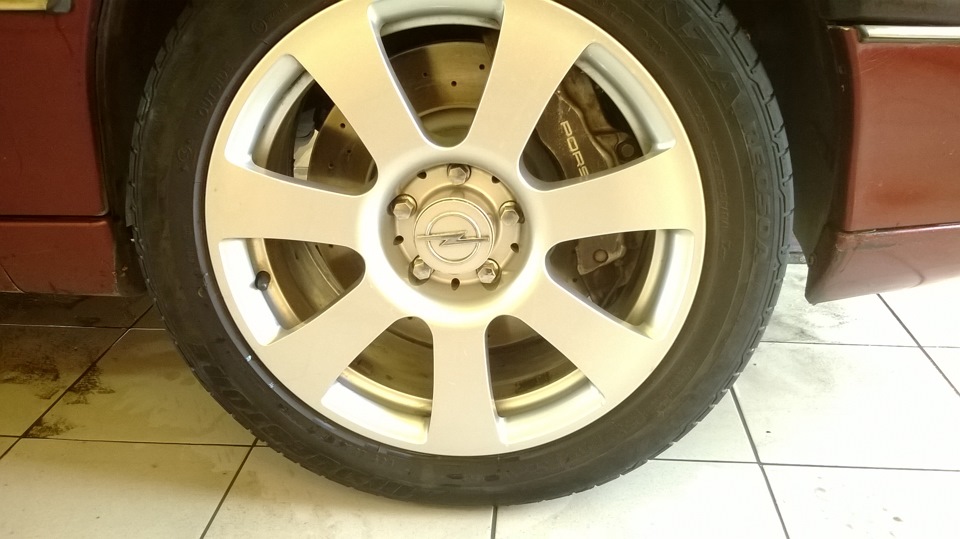 Тормозов много не бывает . Моноблоки 6рот Z17 — Opel Omega B, 2,5 л ...
