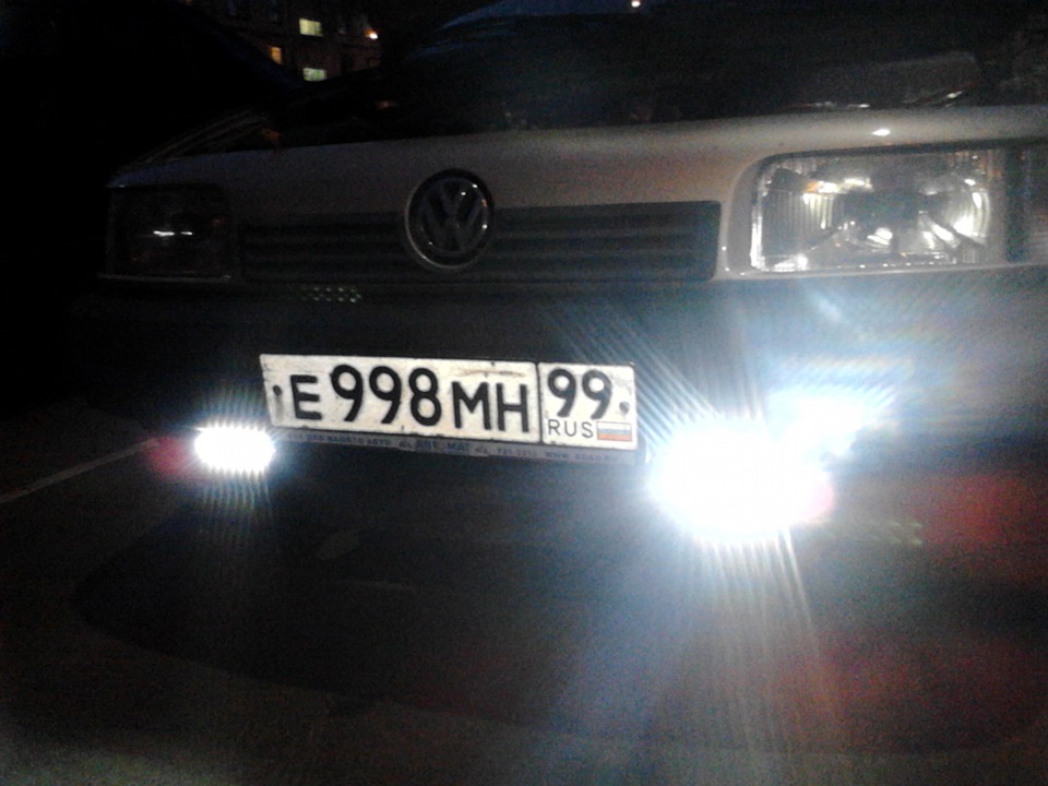 Поставил Ходовые огни LED — Volkswagen Passat B3, 1,8 л, 1988 года ...