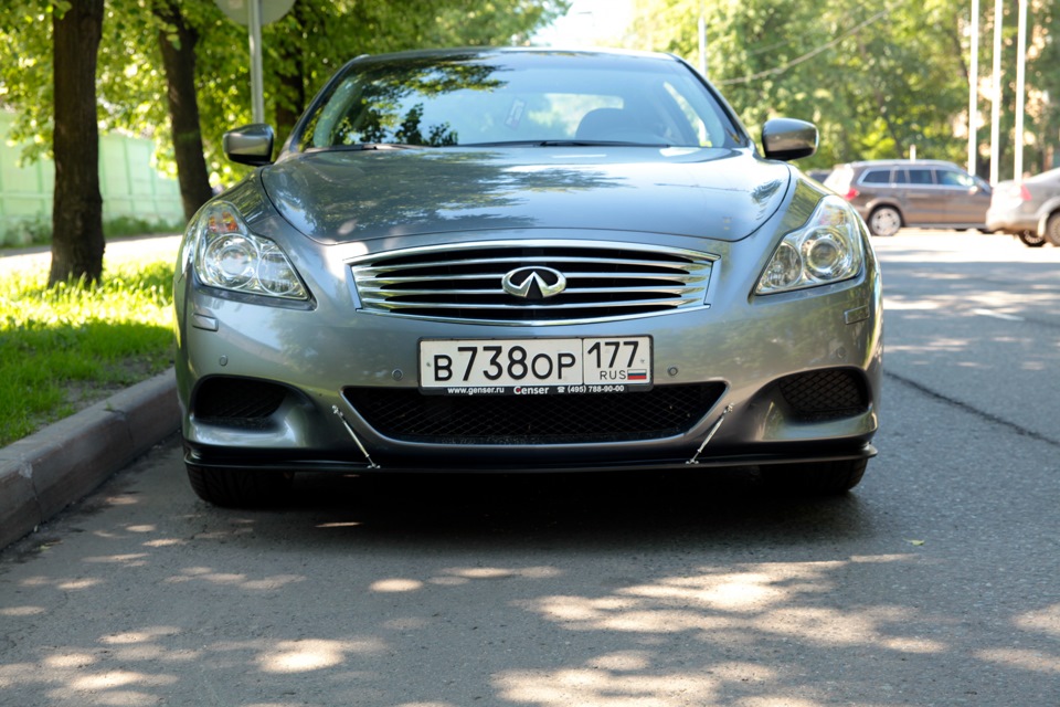 Stillen Splitter. — Infiniti G37 Coupe, 3,7 л, 2012 года | тюнинг | DRIVE2