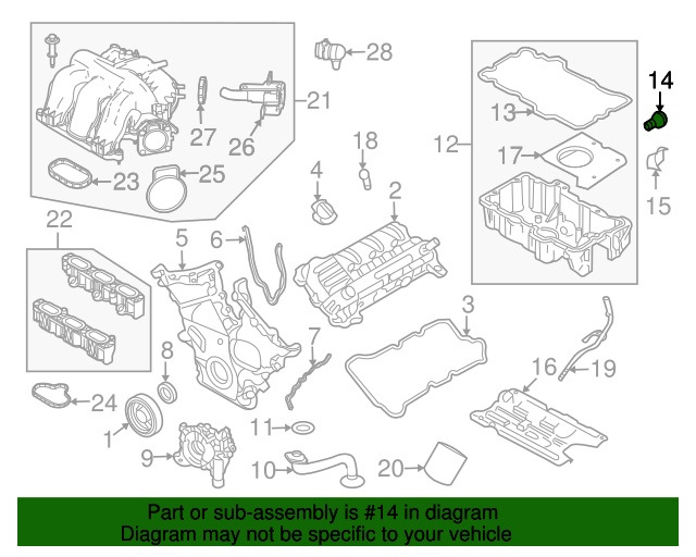 EJ7Z6730B Пробка масл. поддона Ford | Запчасти на DRIVE2