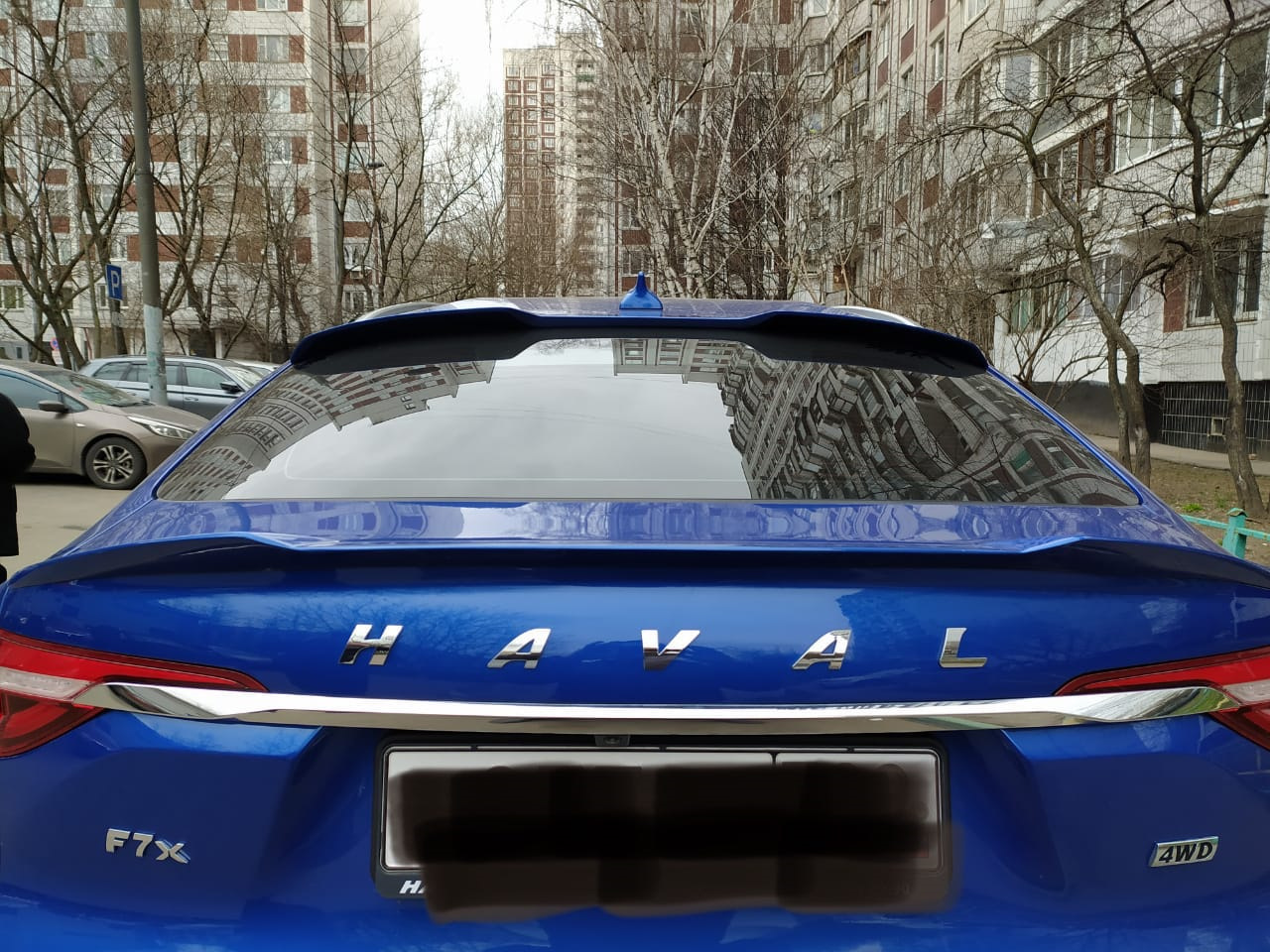 Козырек на заднее стекло на Haval F7x от autocrat-tuning — Haval F7x (1G), 1,5 л, 2021 года ...