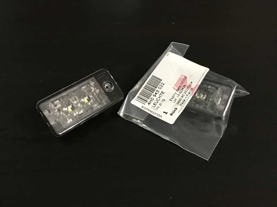 Замена подсветки номера на Led — Audi A6 (C6), 3 л, 2008 года ...