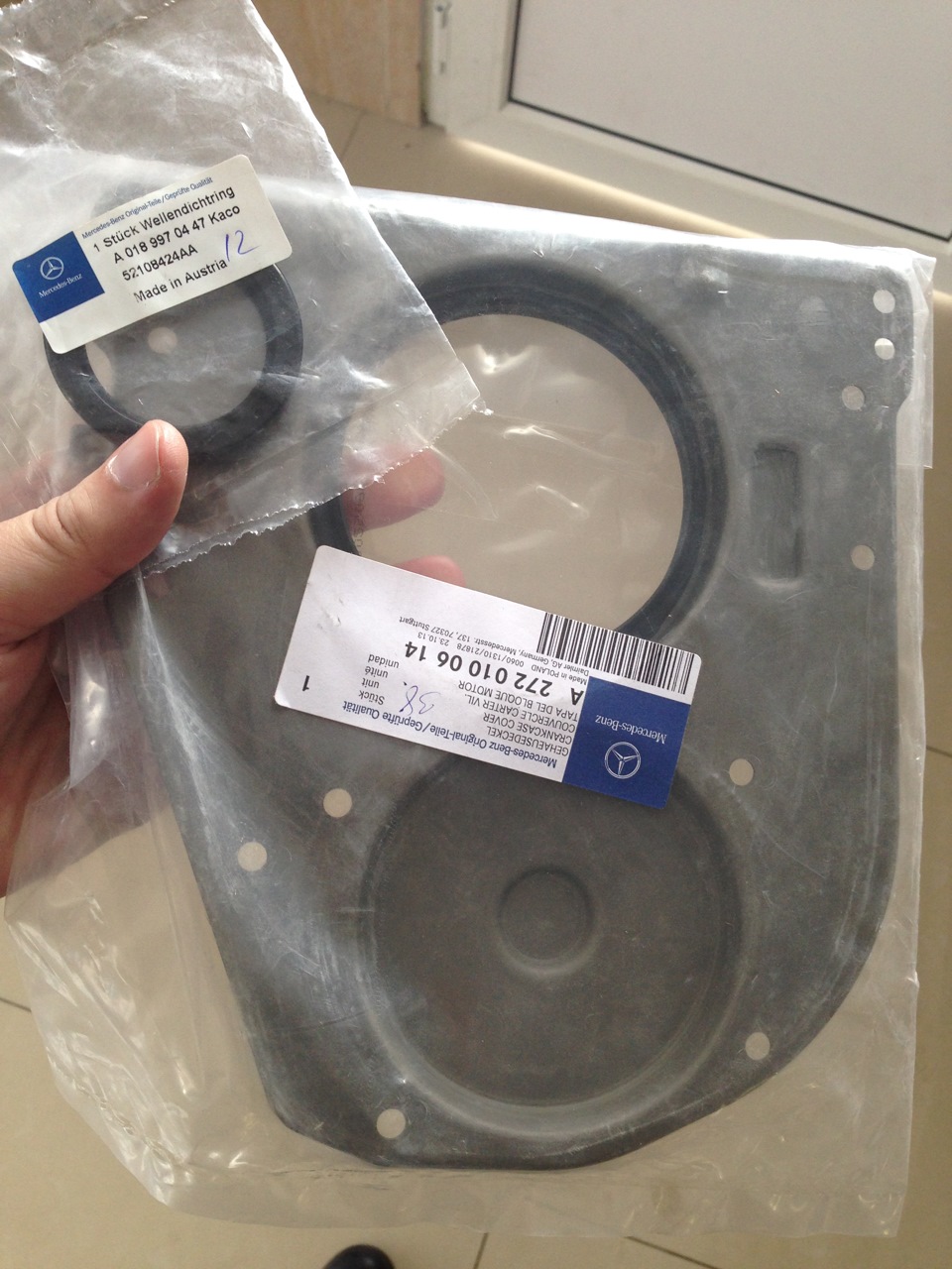 Замена коренного сальника. — Mercedes-Benz CLS (W219), 3,5 л, 2005 года ...