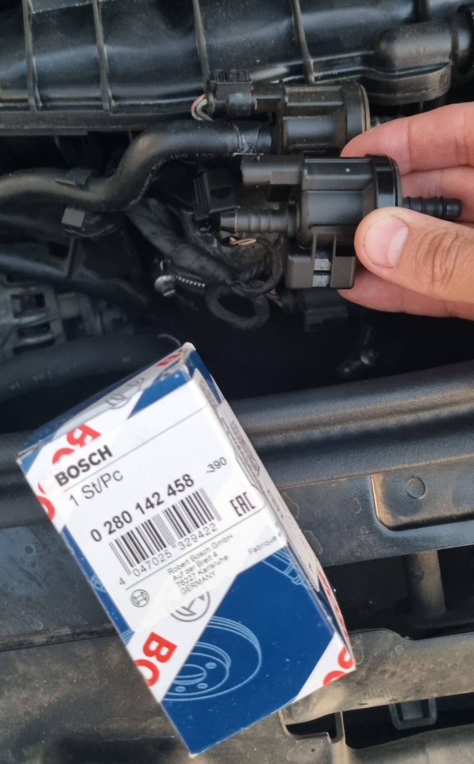 0280142458 клапан вентиляции топливного бака BOSCH | Запчасти на DRIVE2