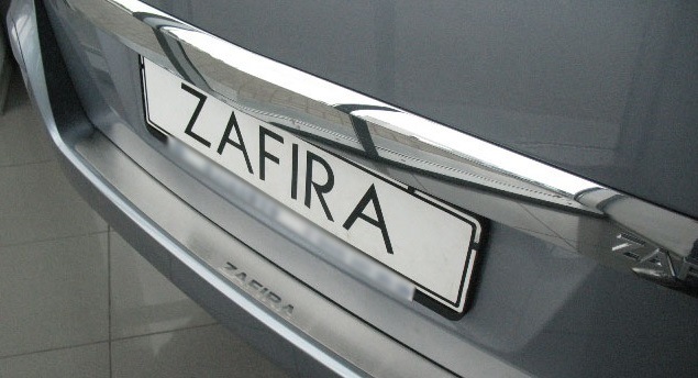 Накладка на задний бампер "опель зафира B" 2005- — ЗАЩИТА АВТОМОБИЛЯ на ...