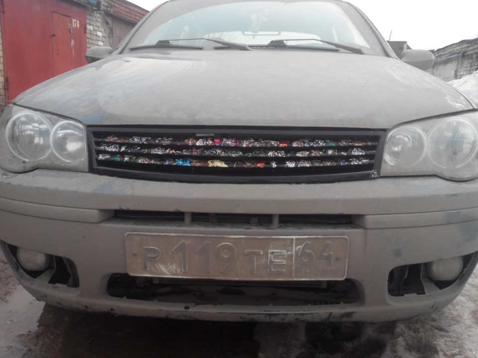 Решётка радиатора. — FIAT Albea, 1,4 л, 2008 года | своими руками | DRIVE2