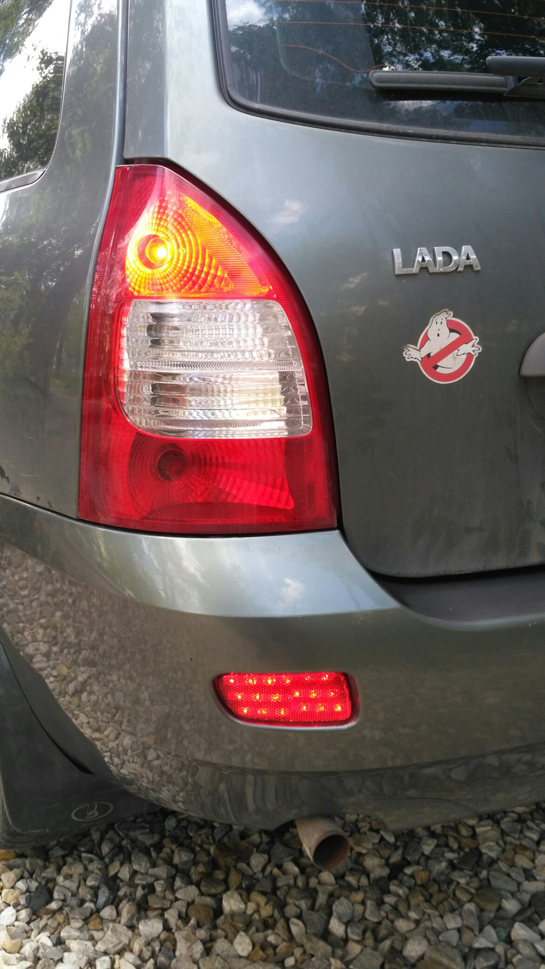 Светодиодные катафоты — Lada Калина Универсал (1G), 1,6 л, 2011 года ...