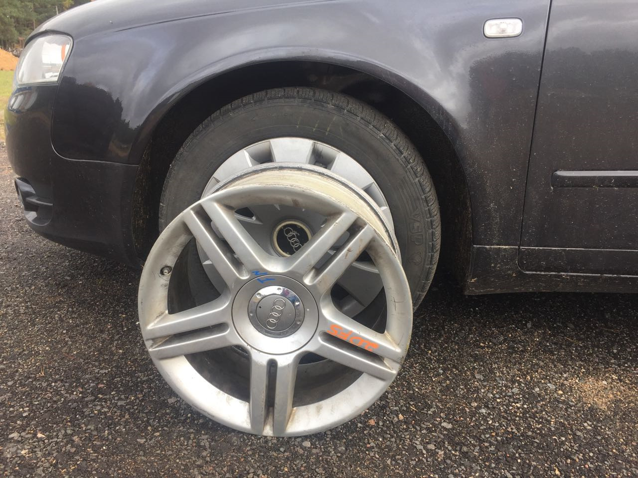 Литые диски на 17" — Audi A4 Avant (B7), 1,9 л, 2007 года | колёсные ...