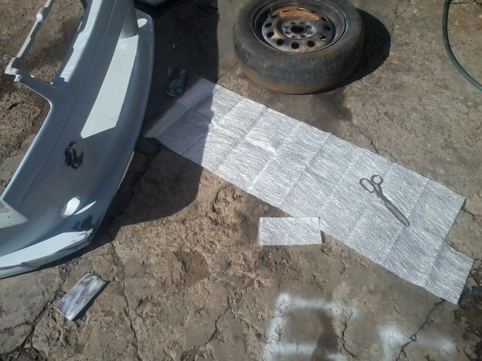 Заклеил передний бампер — Lada 21099, 1,5 л, 1994 года | кузовной ...