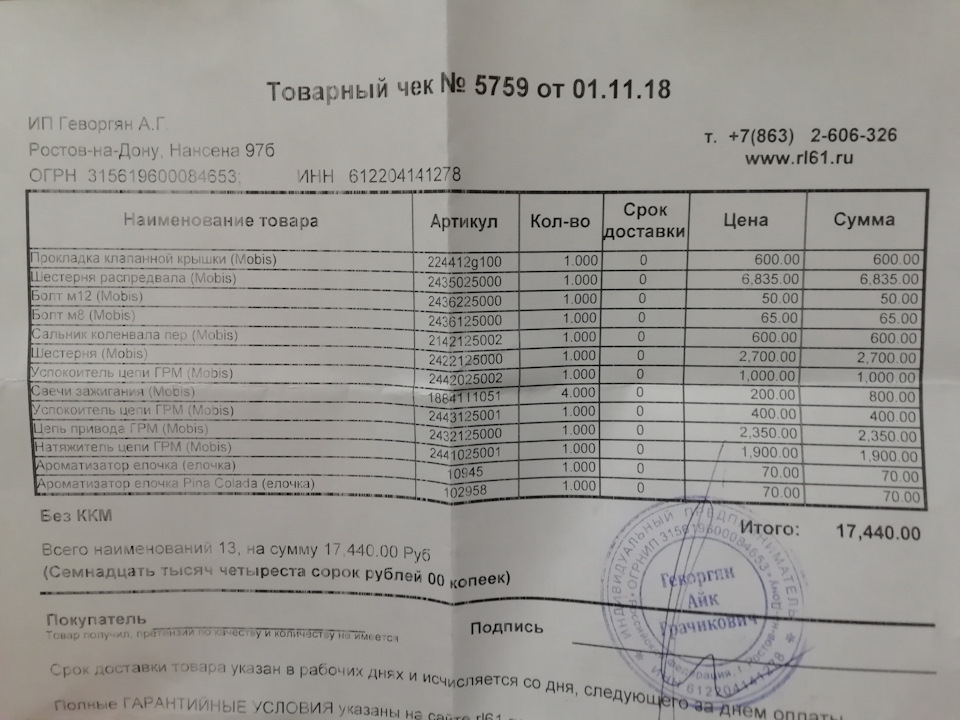 2436125000 БОЛТ M8 KIA HYUNDAI | Запчасти на DRIVE2