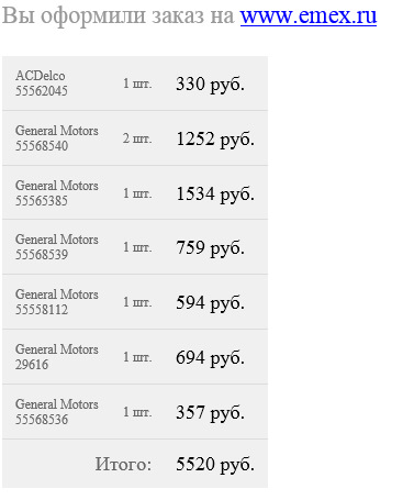 55562045 Уплотнительное кольцо GM | Запчасти на DRIVE2