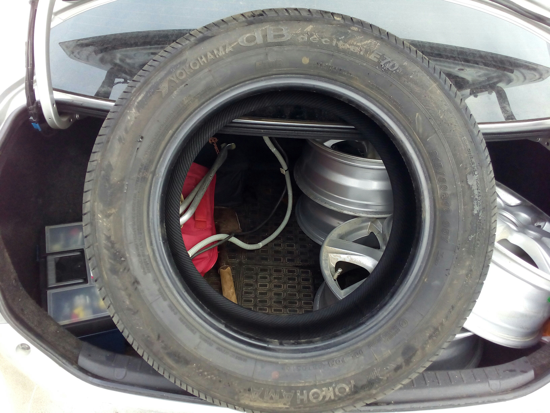 Установка летних колес 215/60/r16 — Toyota Corolla (140/150), 1,6 л ...