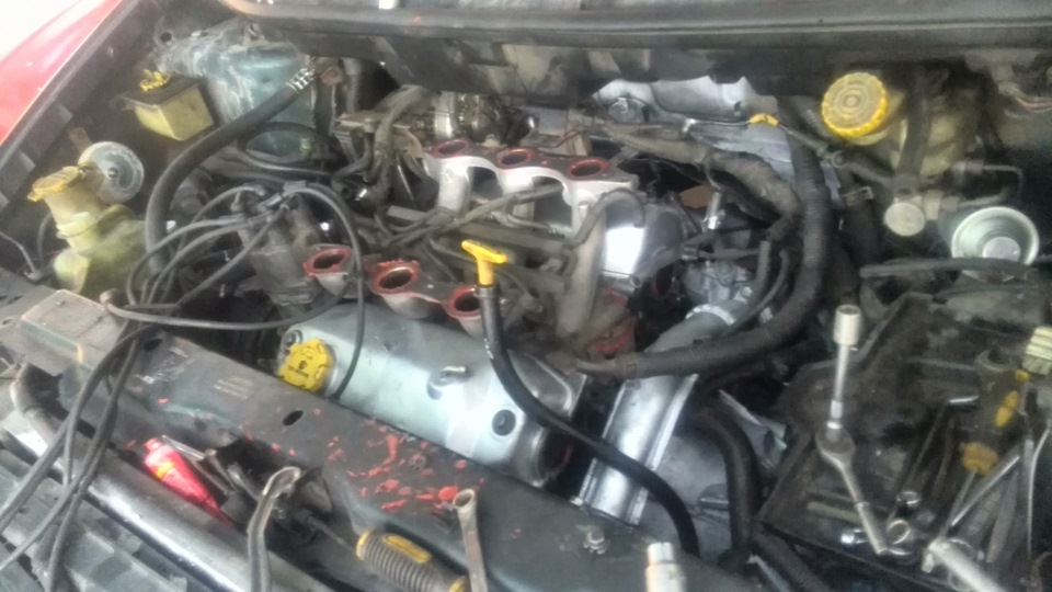 Вот эмульсия которая в моторе была — Dodge Caravan Iii 3 л 2000 года
