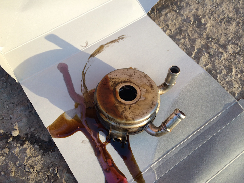 Охладитель масла двигателя. — Toyota 4Runner III, 3,4 л, 2001 года ...