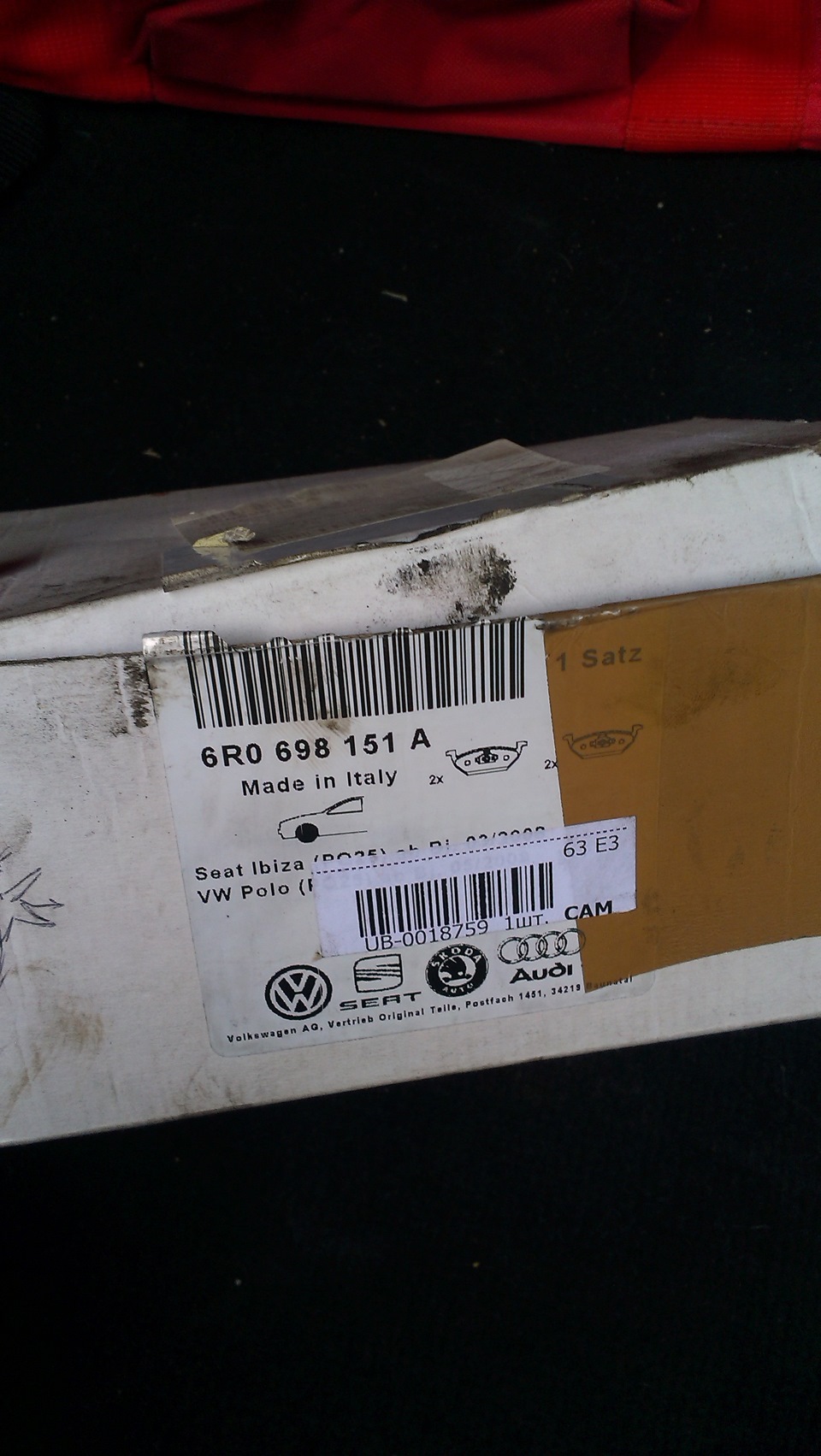 продам тормозные колодки новые 6r0 698 151 a — Volkswagen Polo Sedan, 1 ...