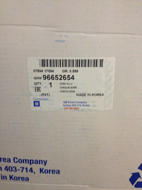 96652654 Диск сцепления GM | Запчасти на DRIVE2