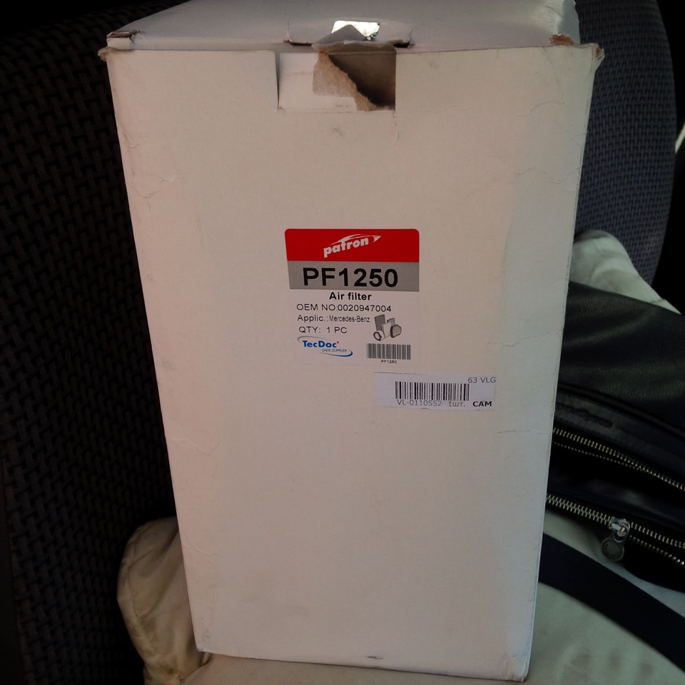 Воздушный фильтр — Mercedes-Benz T1, 2,9 л, 1990 года | расходники | DRIVE2