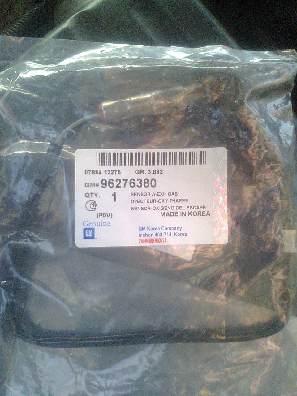 Датчик кислорода КУПИЛ — Chevrolet Lacetti SW, 1,8 л, 2007 года ...
