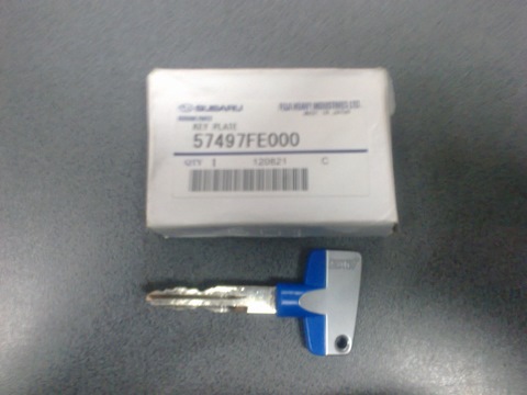 57497FE000 Ключ зажигания ЗАГОТОВКА STI SUBARU | Запчасти на DRIVE2
