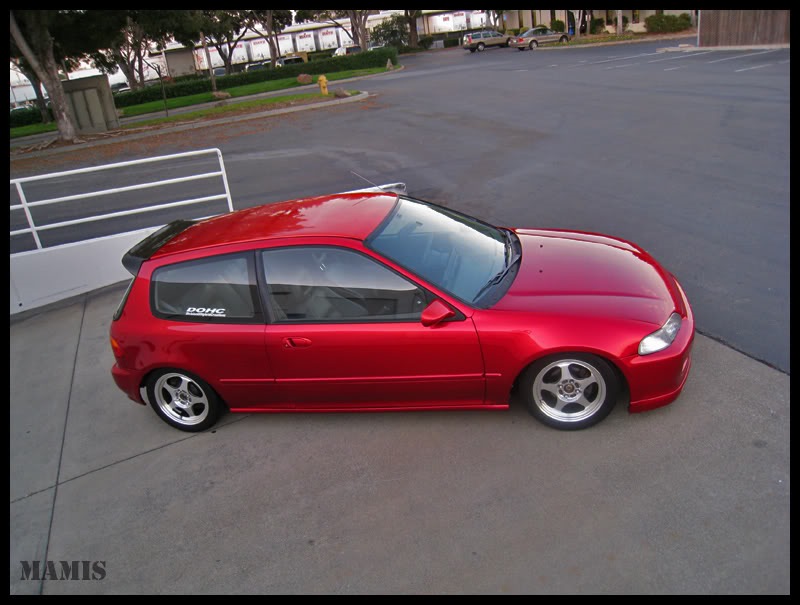 Candy red — Honda Civic (5G), 1,5 л, 1995 года | стайлинг | DRIVE2