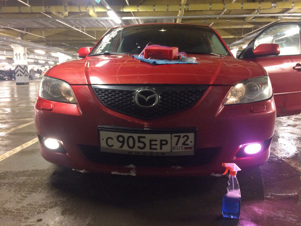 Туманки в пленку — Mazda 3 (1G) BK, 1,6 л, 2005 года | стайлинг | DRIVE2