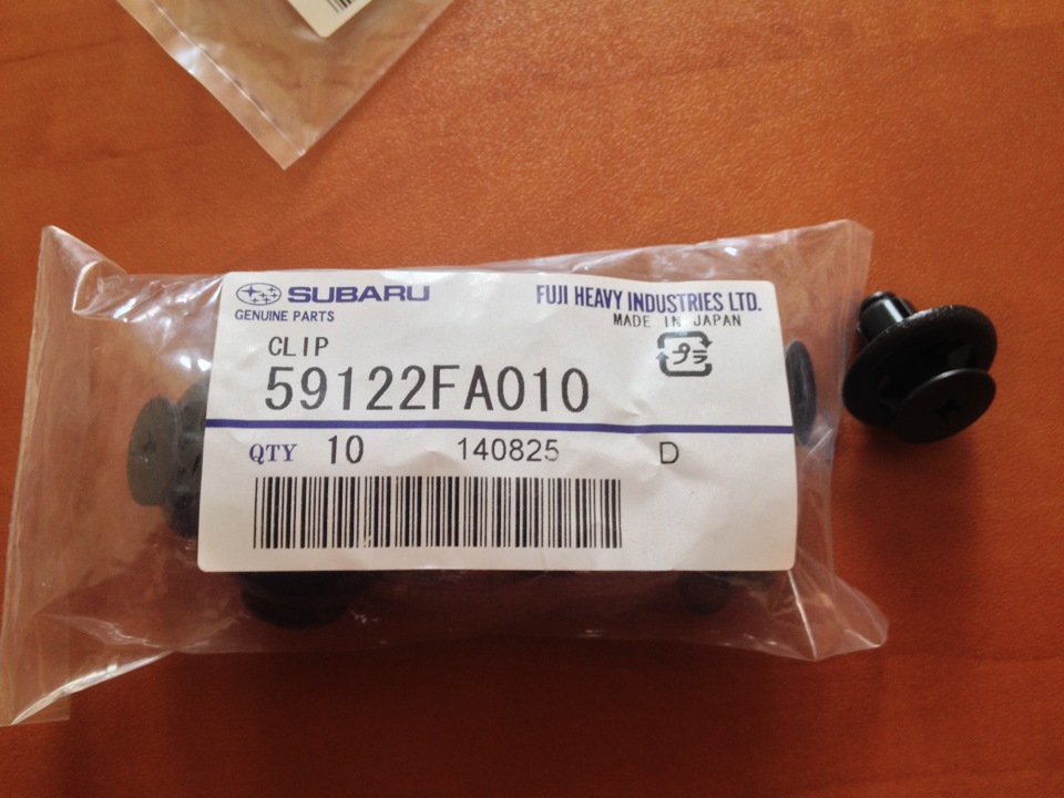 Клипсы и пистоны на Subaru — Subaru Outback (BP), 2,5 л, 2004 года ...