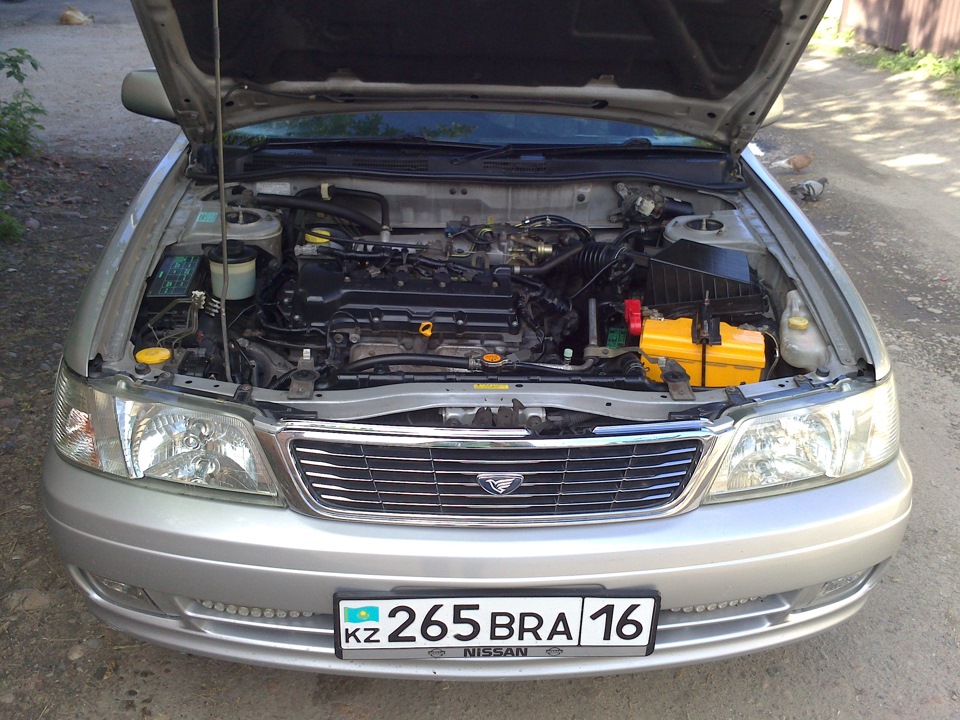 Чистый движок — воздуха глоток))) — Nissan Bluebird (U14), 1,8 л, 1999 ...