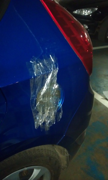 Сняли лучек бензобака для подбора краски — Hyundai Solaris Hatchback, 1 ...