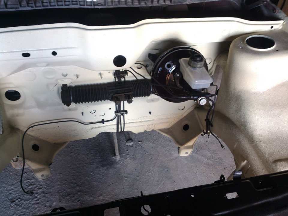 подкапотка в антигравий — Lada 21083, 1,5 л, 1996 года | фотография ...