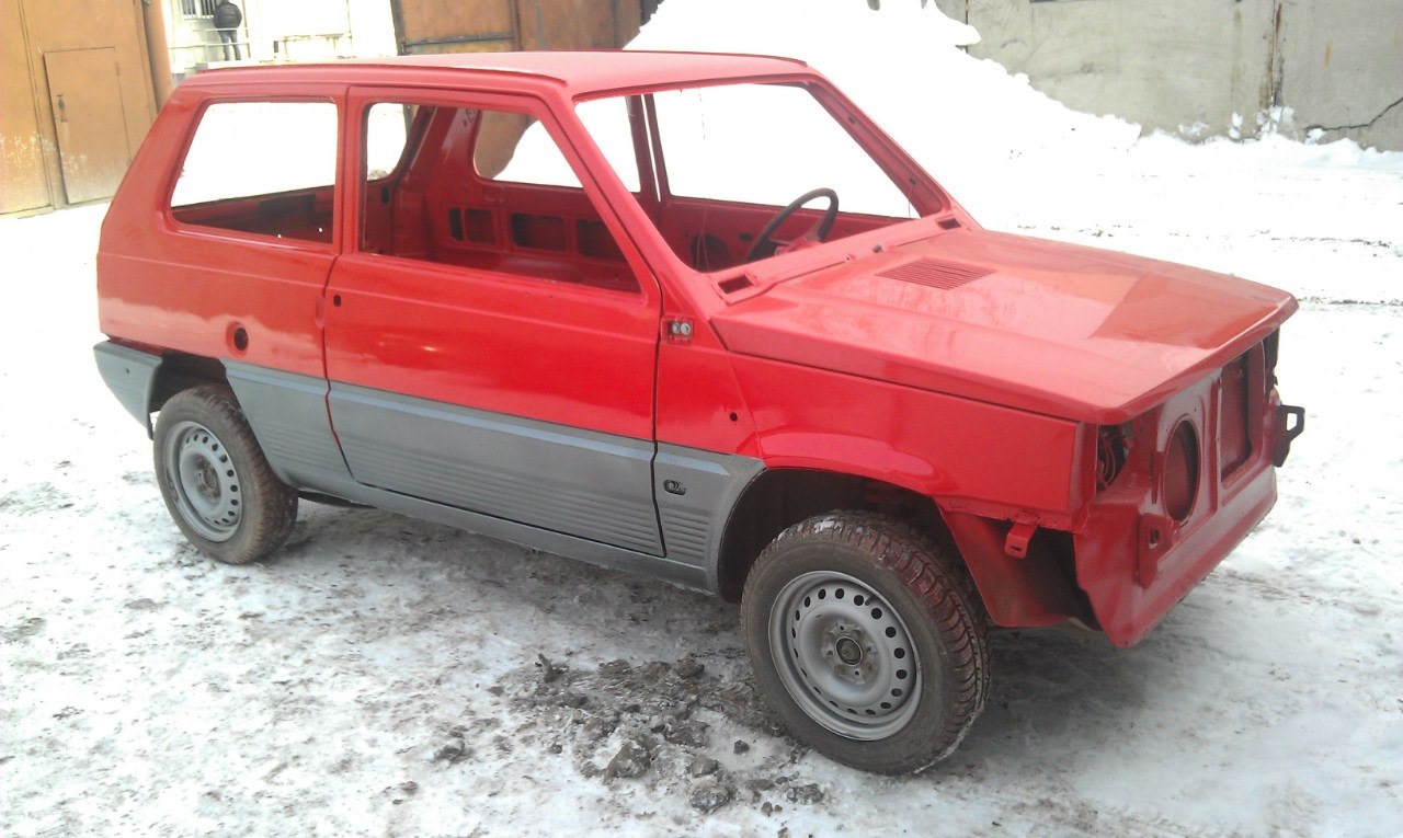 Жестянка. Завершение покраски. — FIAT Panda (1G), 1 л, 1985 года ...