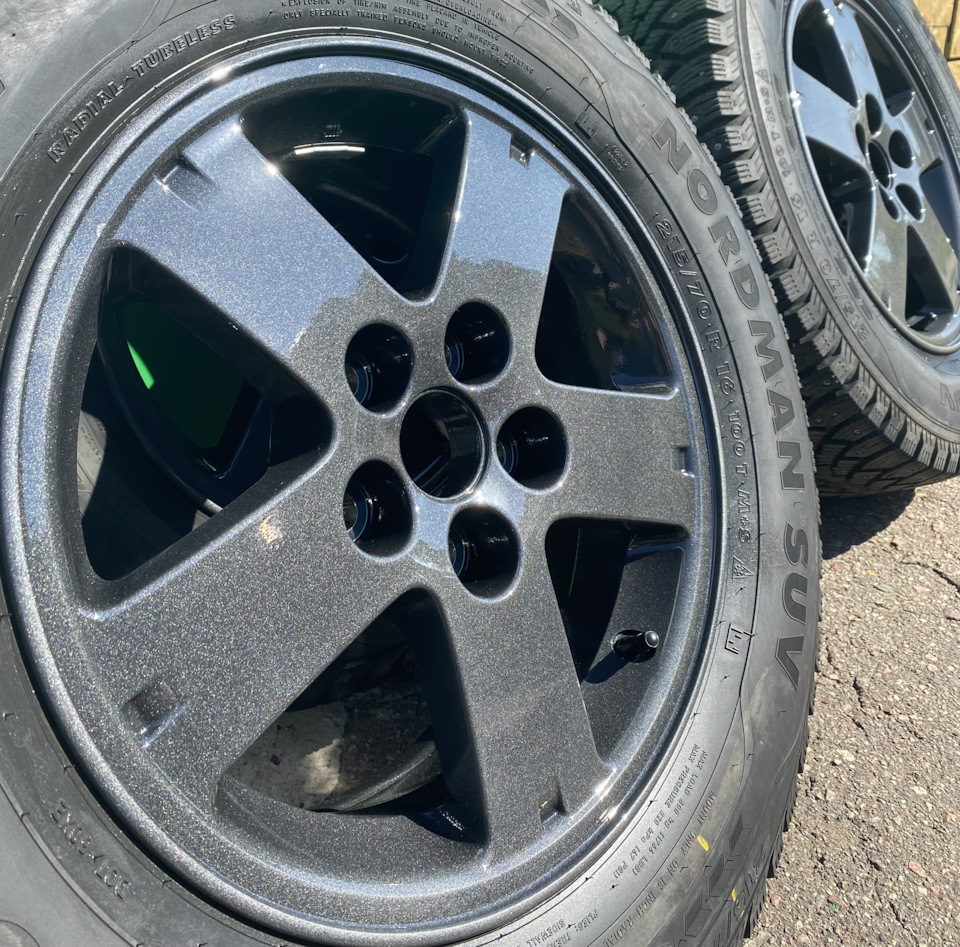 Диски в чёрный графит — Mitsubishi Outlander XL, 2,4 л, 2012 года ...
