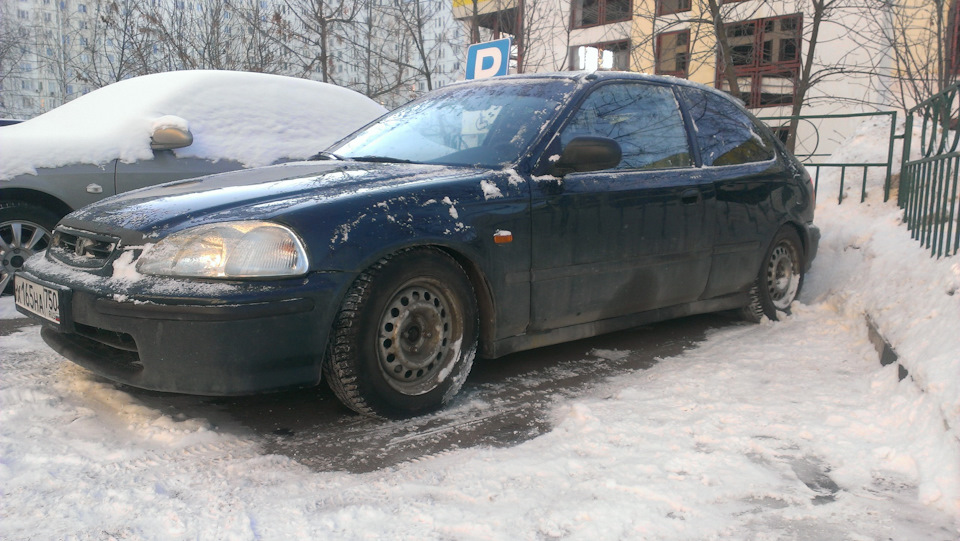 Зима R14 vs Зима R15 — Honda Civic Hatchback (6G), 1,5 л, 1996 года ...