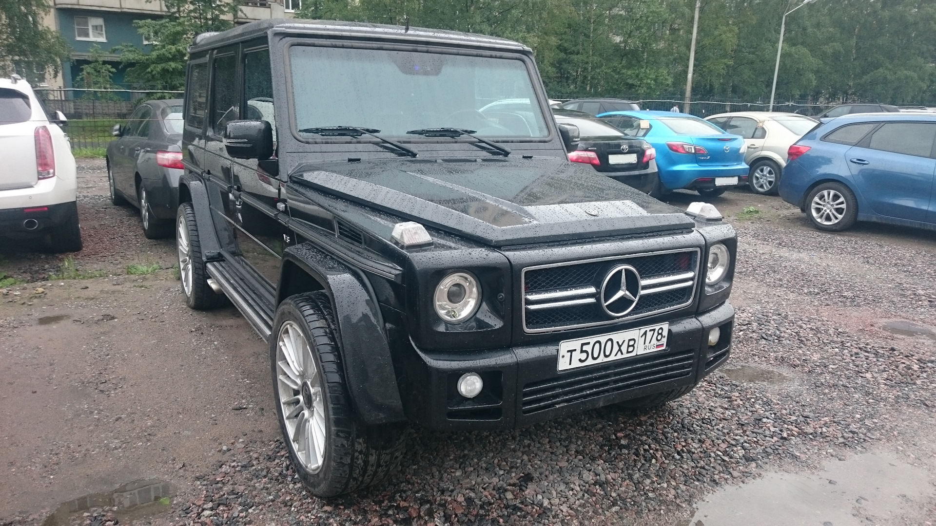 G500 с номером 500. — Mercedes-Benz G-Class (W463 1G), 5 л, 2001 года | фотография | DRIVE2