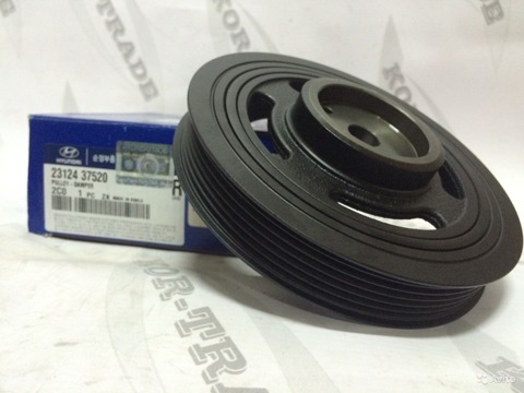 2312437520 Шкив коленвала KIA HYUNDAI | Запчасти на DRIVE2