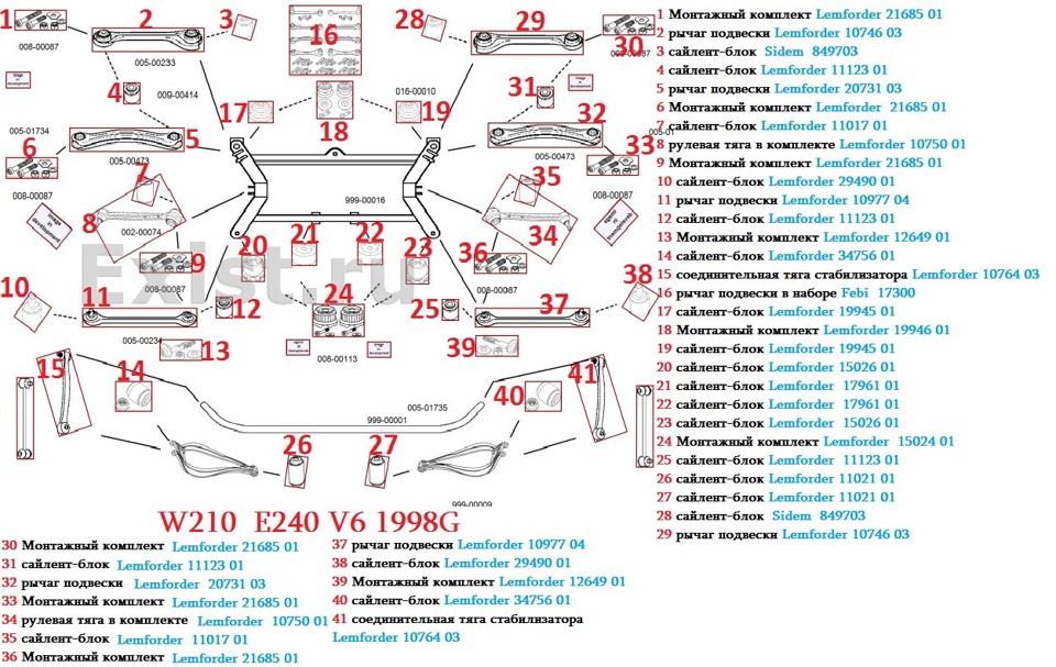 1264901 Repair Kit, wheel suspension LEMFORDER | Запчасти на DRIVE2