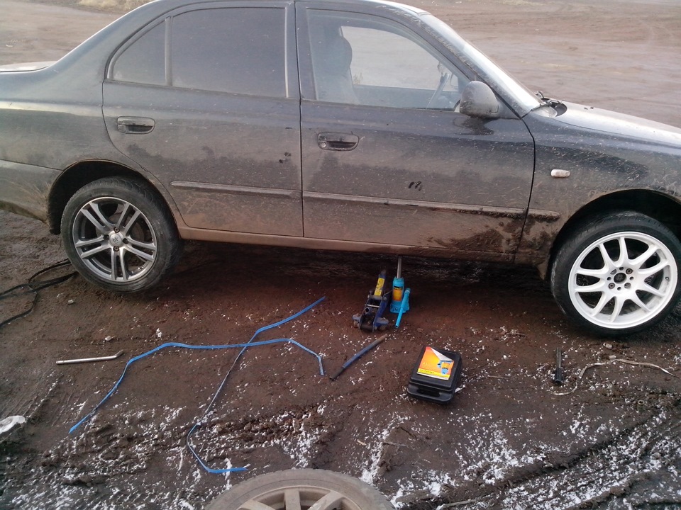 Диски на авто — Hyundai Accent (2G), 1,5 л, 2008 года | колёсные диски ...
