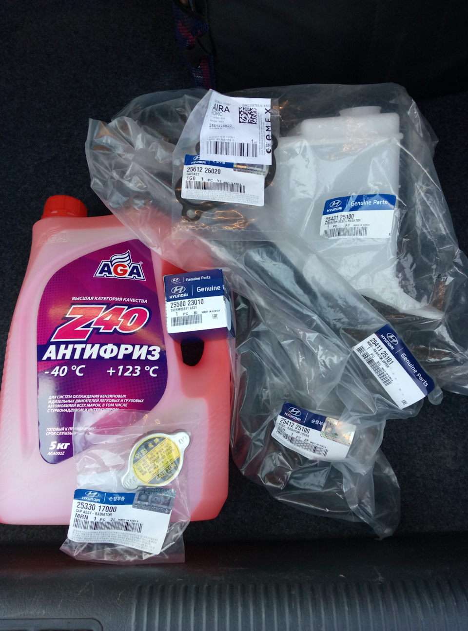 2543125100 Бачок радиатора расширительный в сборе KIA HYUNDAI ...