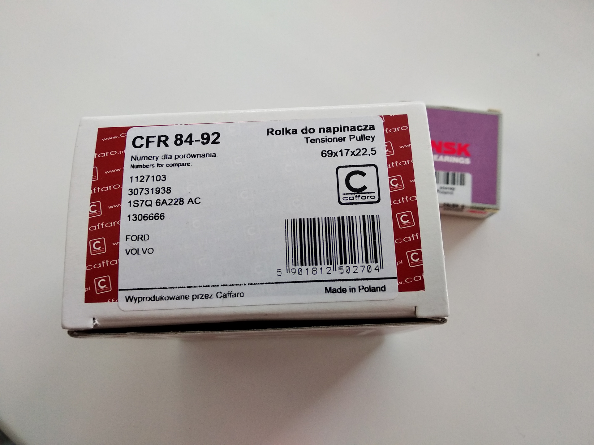 Ролик натяжителя + обводной — Ford Mondeo III, 1,8 л, 2005 года ...