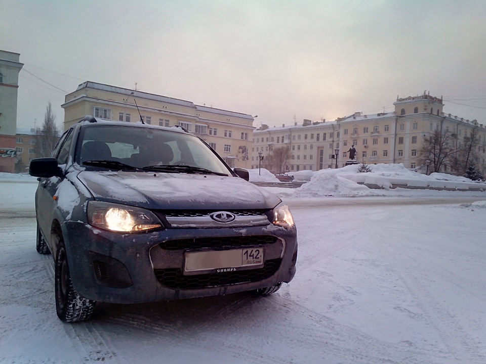 Морозы до -37°C позади — Lada Калина Универсал (2G), 1,6 л, 2014 года | наблюдение | DRIVE2