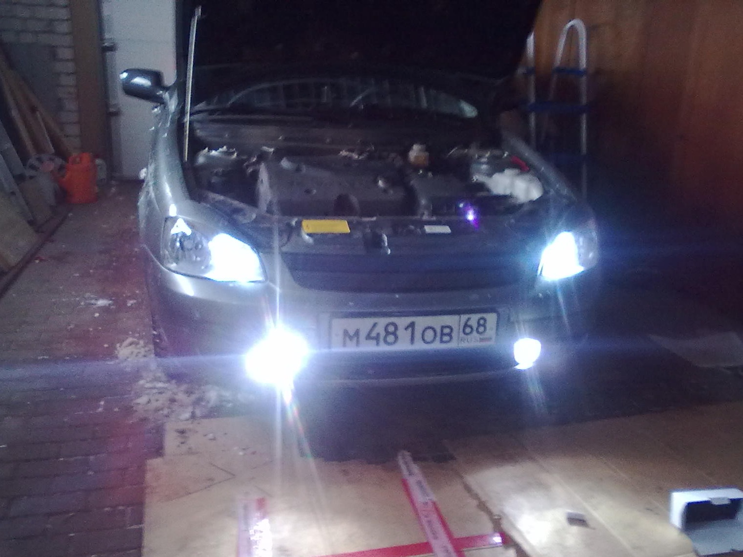 установлены ПТФ — Lada Приора хэтчбек, 1,6 л, 2010 года | аксессуары ...