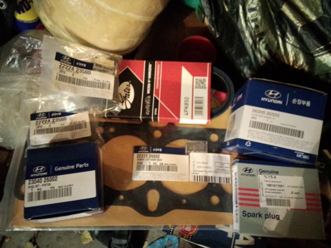 2304026002 Кольца поршневые dohc std act-vrn, getz KIA HYUNDAI ...