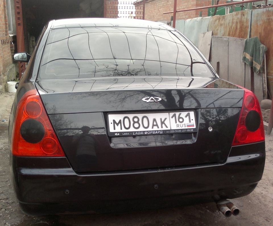 затонировал задние фары)) — Chery A5 Fora, 2 л, 2007 года | тюнинг | DRIVE2