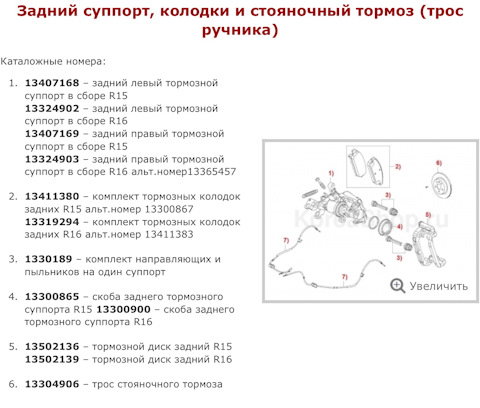 13300865 Скоба суппорта заднего LH=RH с направляющими GM | Запчасти на ...