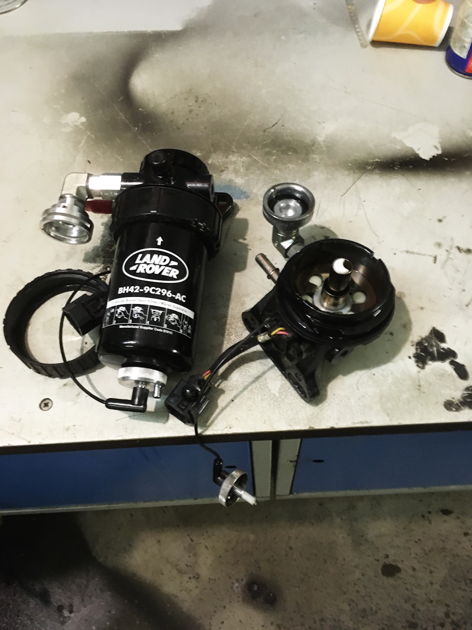 Замена корпуса топливного фильтра Range Rover 4.4 Diesel (Ошибка P2264 ...