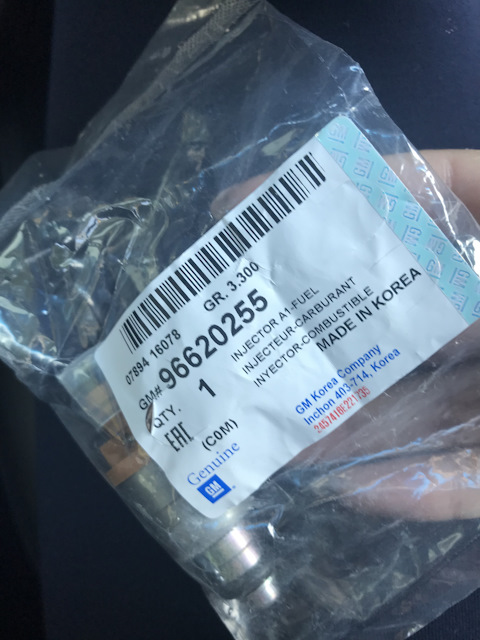 96620255 Форсунка впрыска DAEWOO MATIZ-SPARK-AVEO GM | Запчасти на DRIVE2